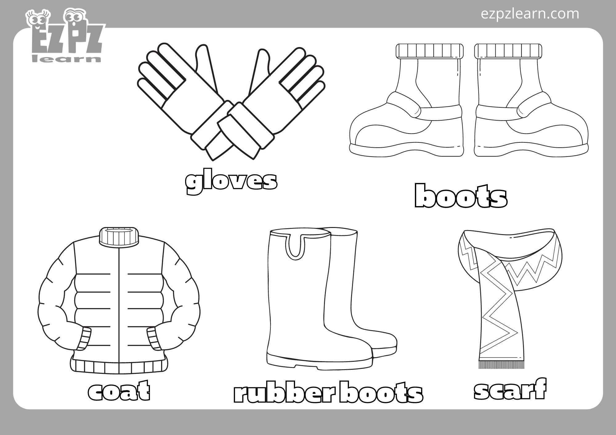 Clothes Ezpzlearn Clothes Ezpzlearn
